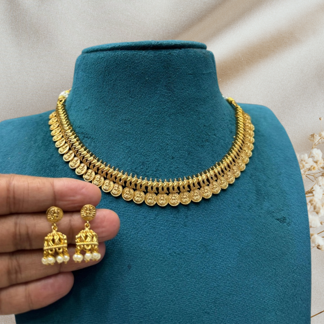 1Gm Gold Jewellery Set - Bindiya |Twinkklzz|